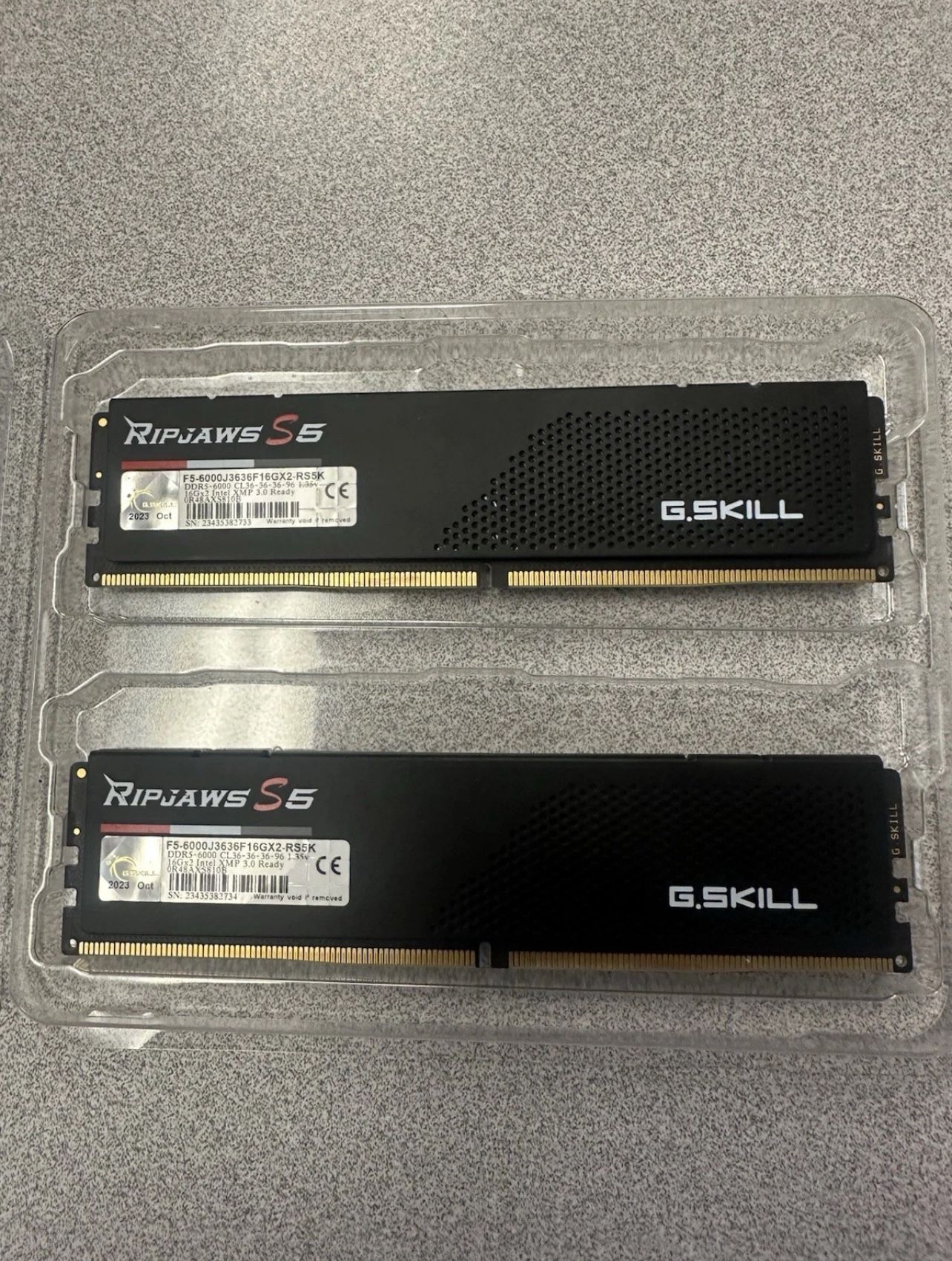 G.SKILL Ripjaws S5 32GB (2 x 16GB) DDR5 6000 RAM | Intel XMP Ready for Sale in Buena Park, CA ...