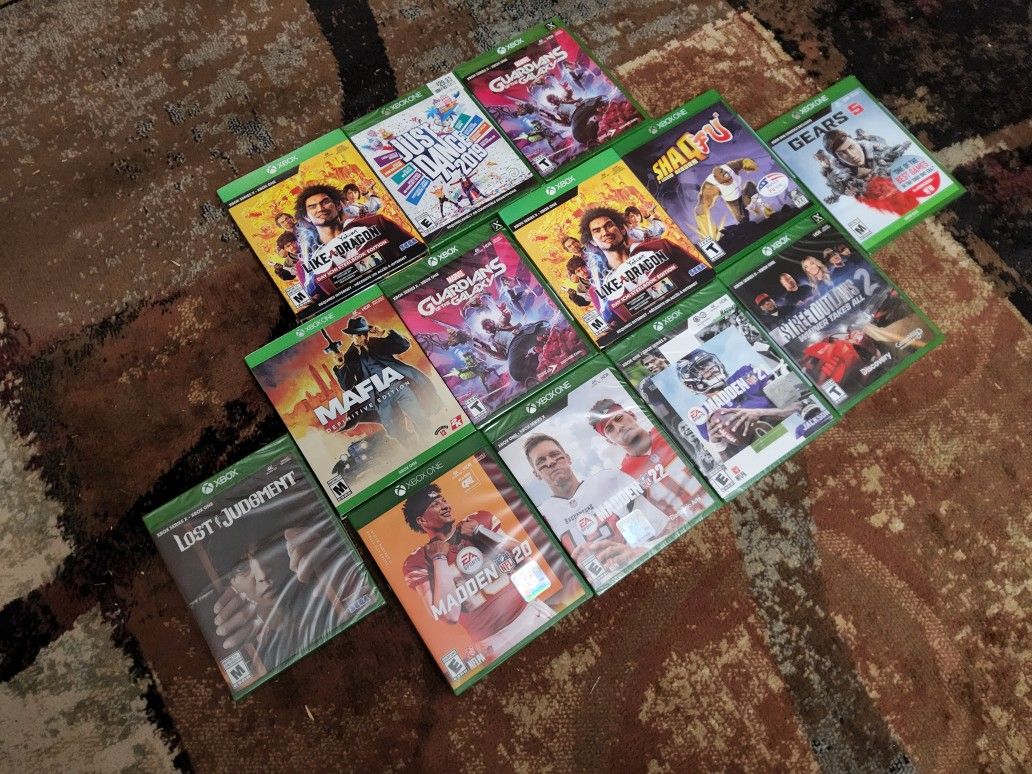 Brand New And Factory Sealed Xbox Games ( Xbox One Series Video Games ...