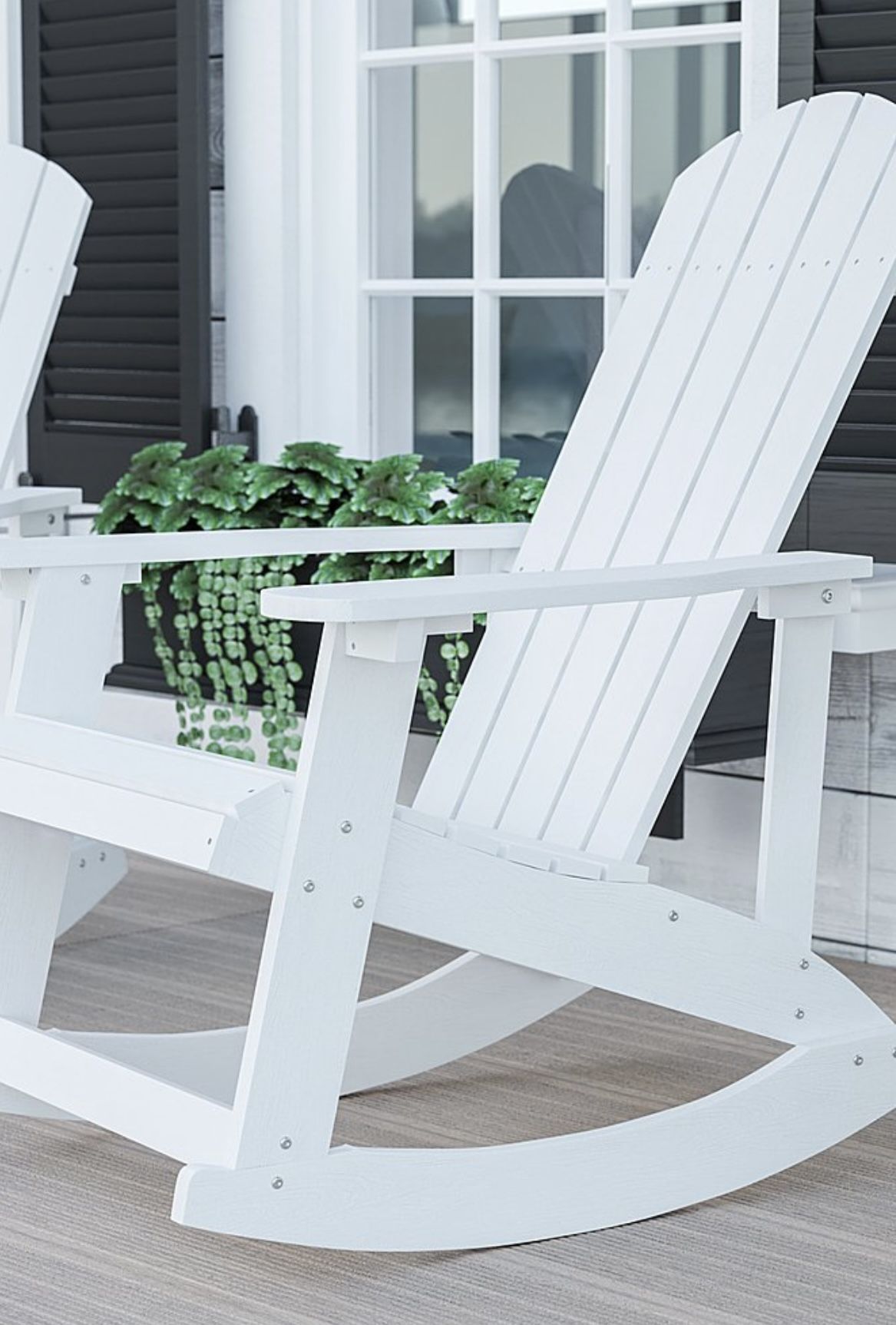 Savannah Commercial Grade All-Weather Poly Resin Wood Adirondack ...