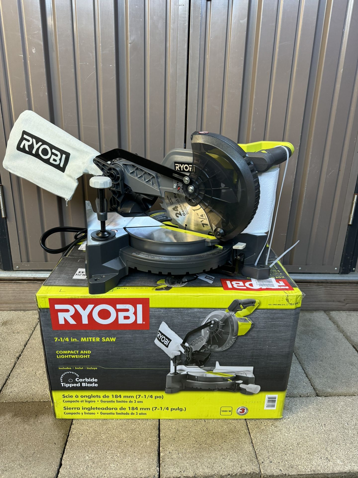 Ryobi Miter Saw 7 1/4” Compact And Lightweight Model TS1144 for Sale in ...