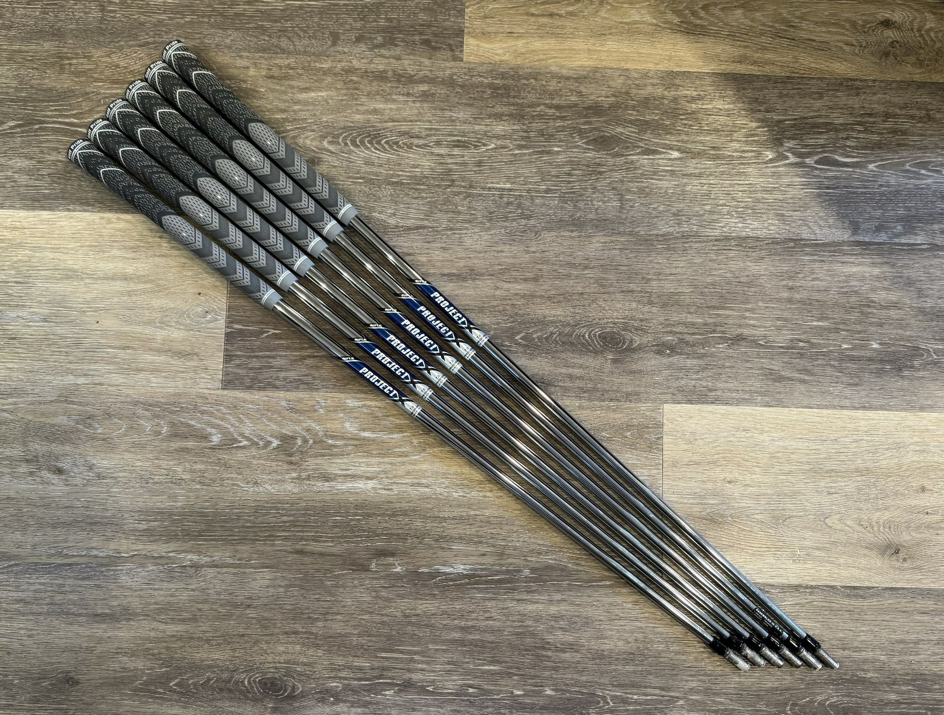 New 5-PW Project X Rifle 7.0 Flex .355" Taper Tip Iron Shafts Pulled Titleist for Sale in ...