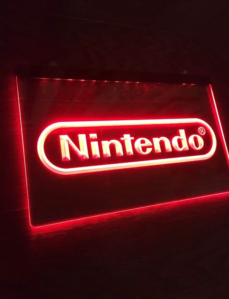 NINTENDO LOGO LED LIGHT NEON SIGN. BRAND NEW! 12X8 for Sale in Orlando ...