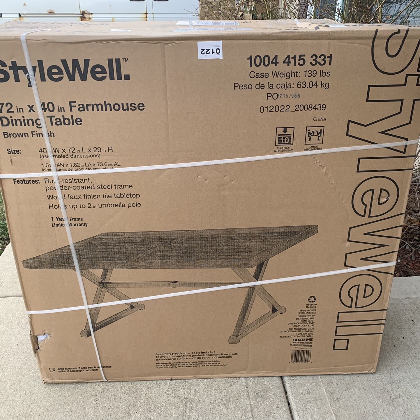 Stylewell farmhouse table store
