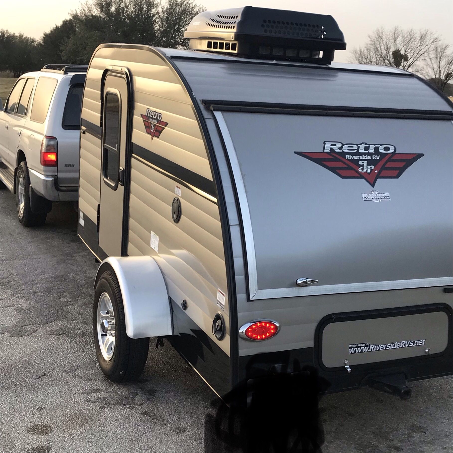 Teardrop Travel Trailer Retro all options, rear kitchen, AC, 2018 as ...