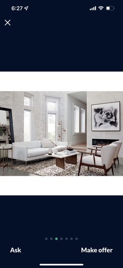 CB2 Oblique Marble Coffee Table for Sale in Los Angeles CA OfferUp