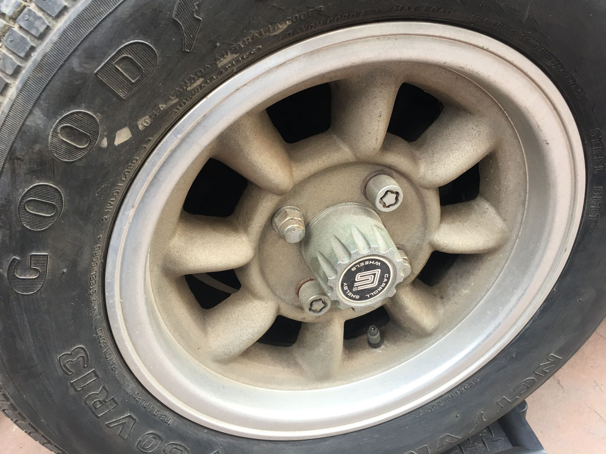 Sunbeam Tiger Wheels. CSI Stamped. Carrol Shelby Wheels. 13x6. 300 for ...