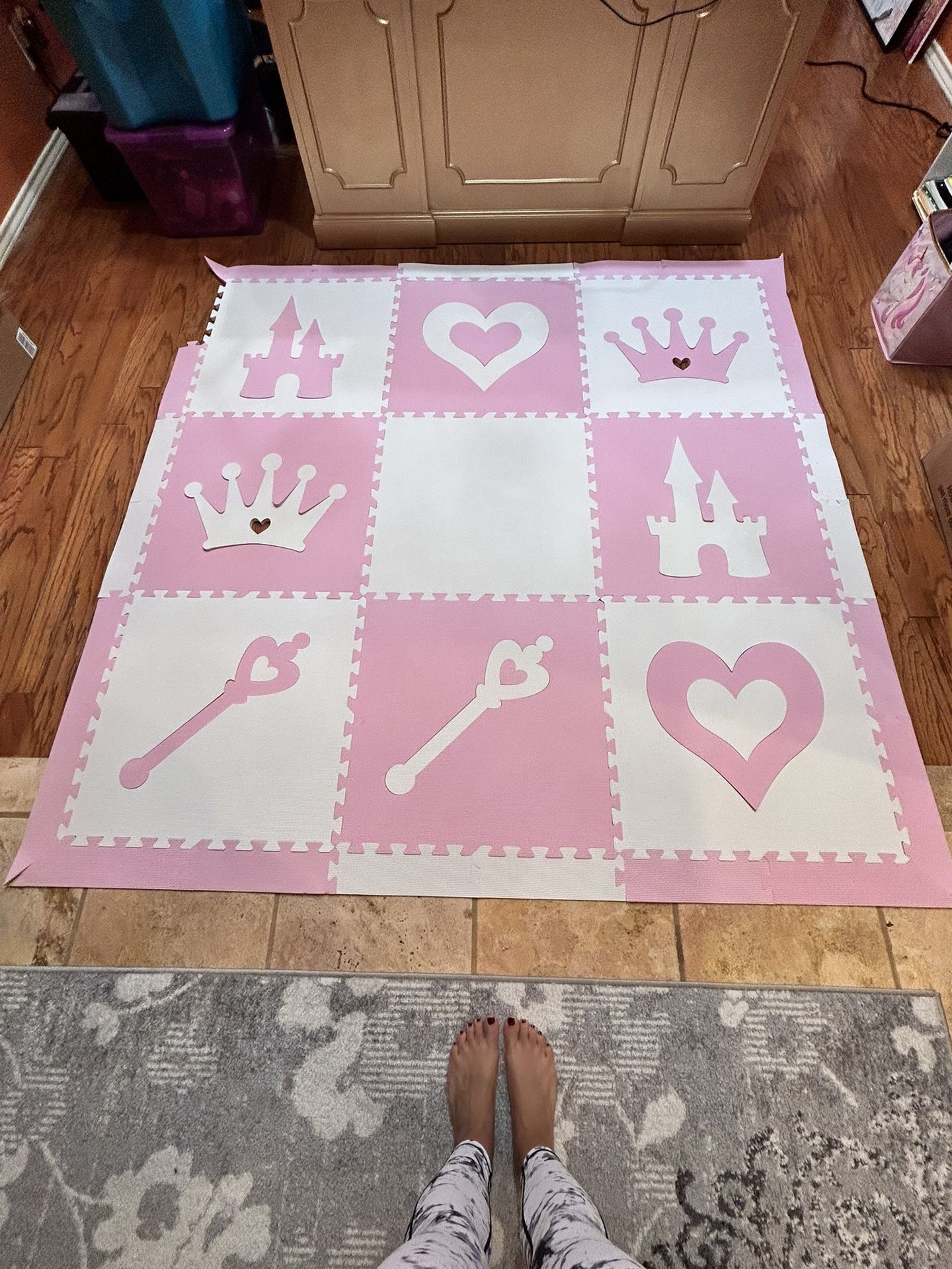 Giant Baby Girl Princess Play Room Mat for Sale in San Antonio, TX ...