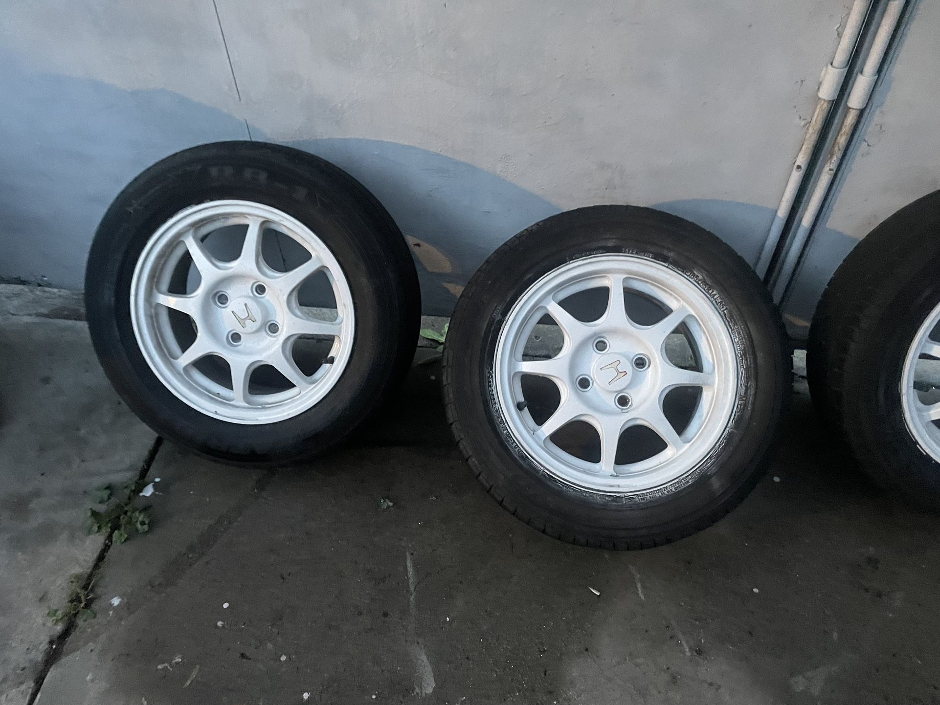 Set of 4 14" Honda Civic Enkei Accord Prelude Del Sol OEM New Chrome ...