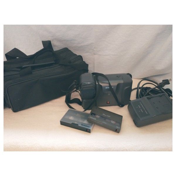 Vintage Sharp Viewcam VL-E600U LCD Hi-8 Camcorder with Accessories for ...
