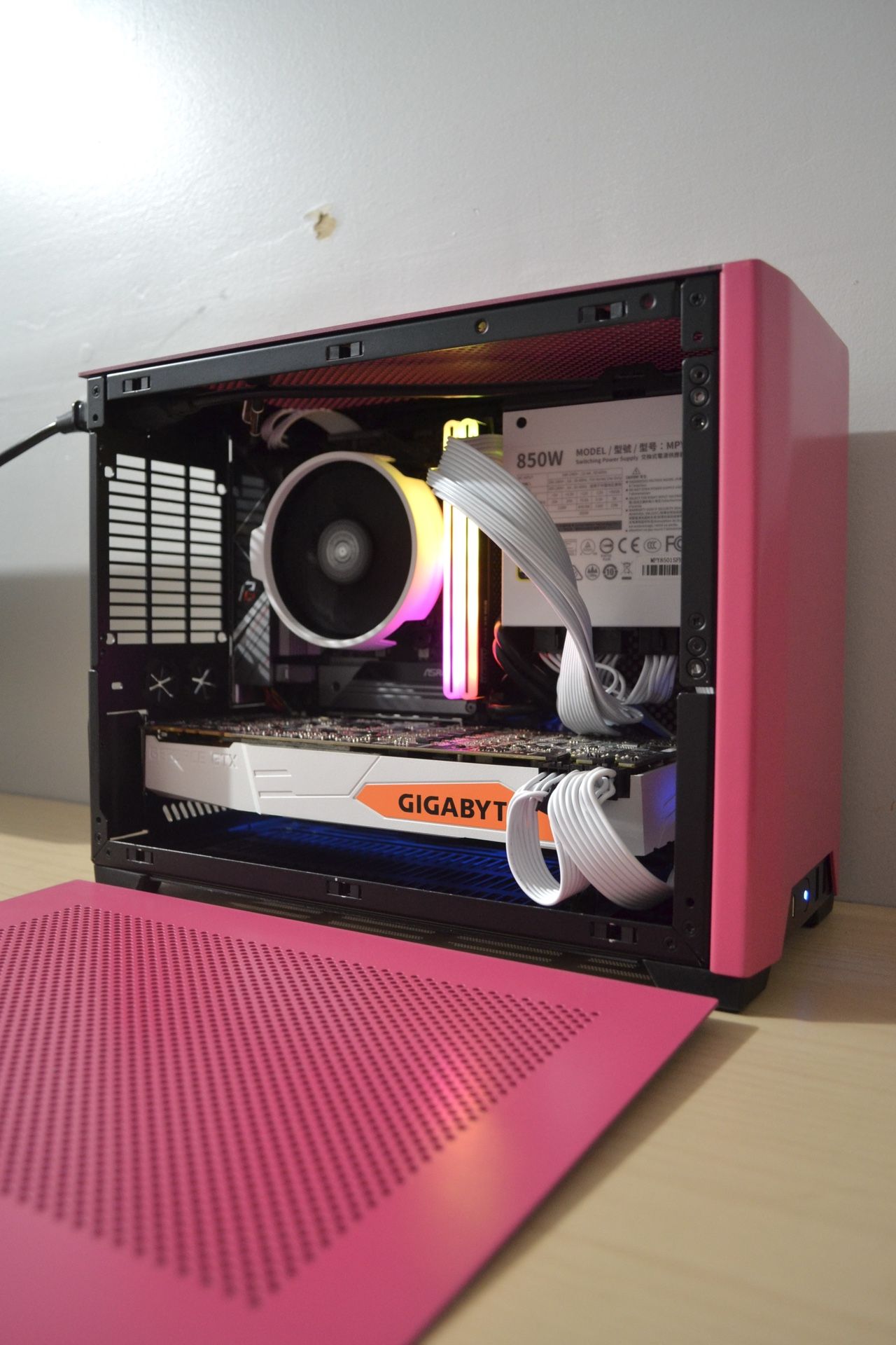 PINK MINI GAMING PC! 5600x, GTX 1080TI for Sale in Gig Harbor, WA - OfferUp