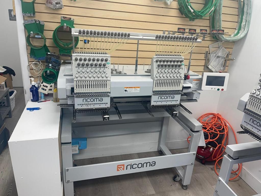 Ricoma Embroidery Machine Great Condition 2 Head 15 Color for Sale in ...