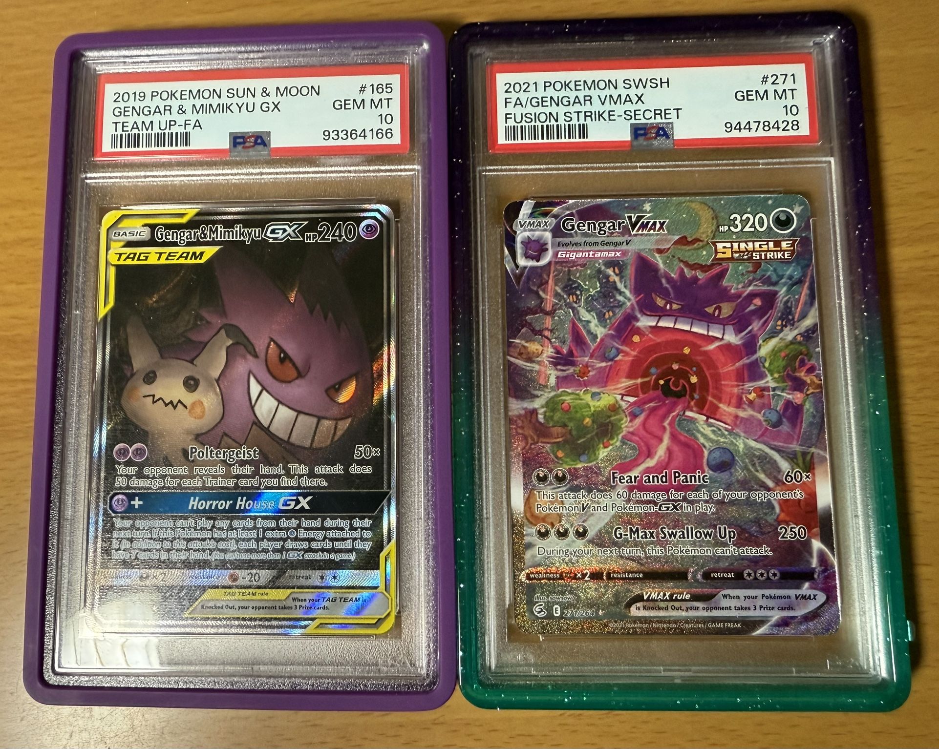 PSA 10 Gengar & Mimikyu Gx Tag Team Team Up, Gengar VMAX for Sale in ...