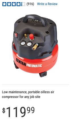 Central pneumatic 6 gallon 1.5 hp 150 psi professional air compressor store