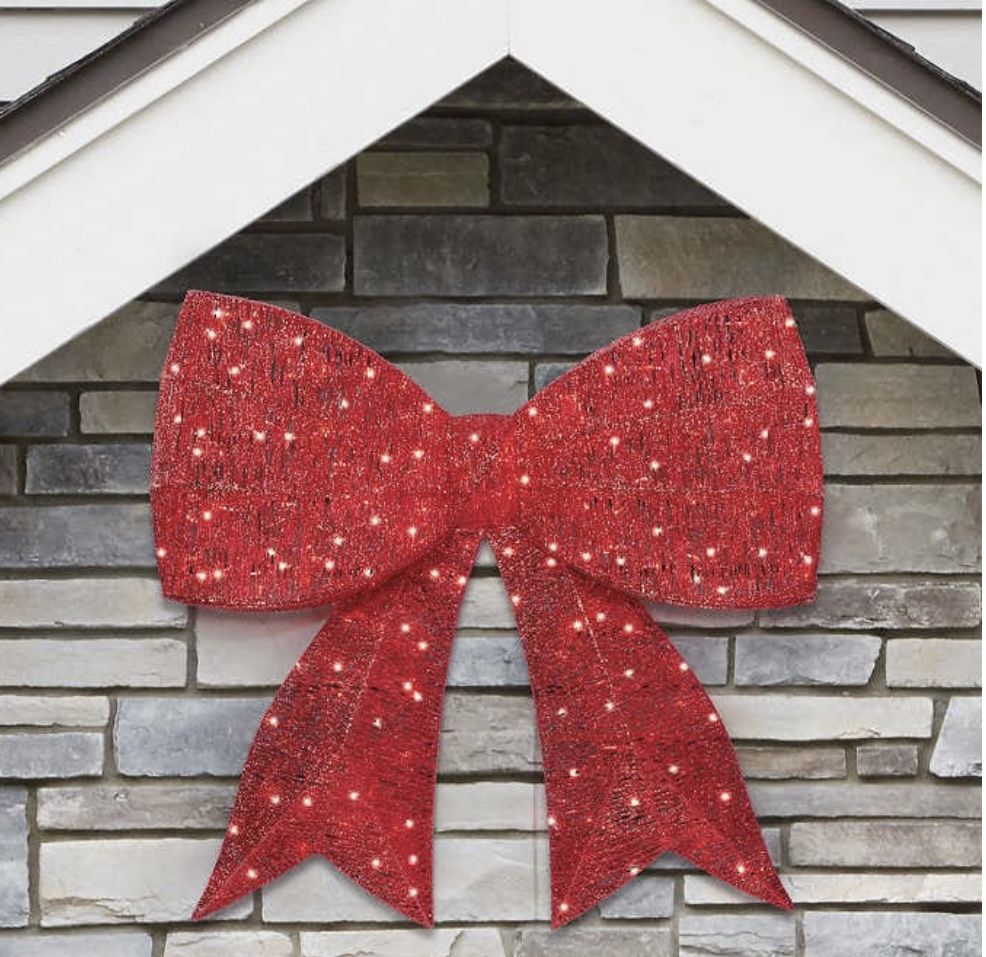 Christmas Large Red Bow with Twinkling LED Lights for Sale in Norwalk ...