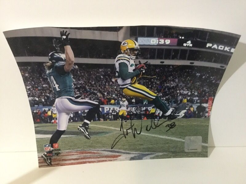 PACKERS Tramon Williams signed 8x10 photo INT vs Eagles Autographed for ...