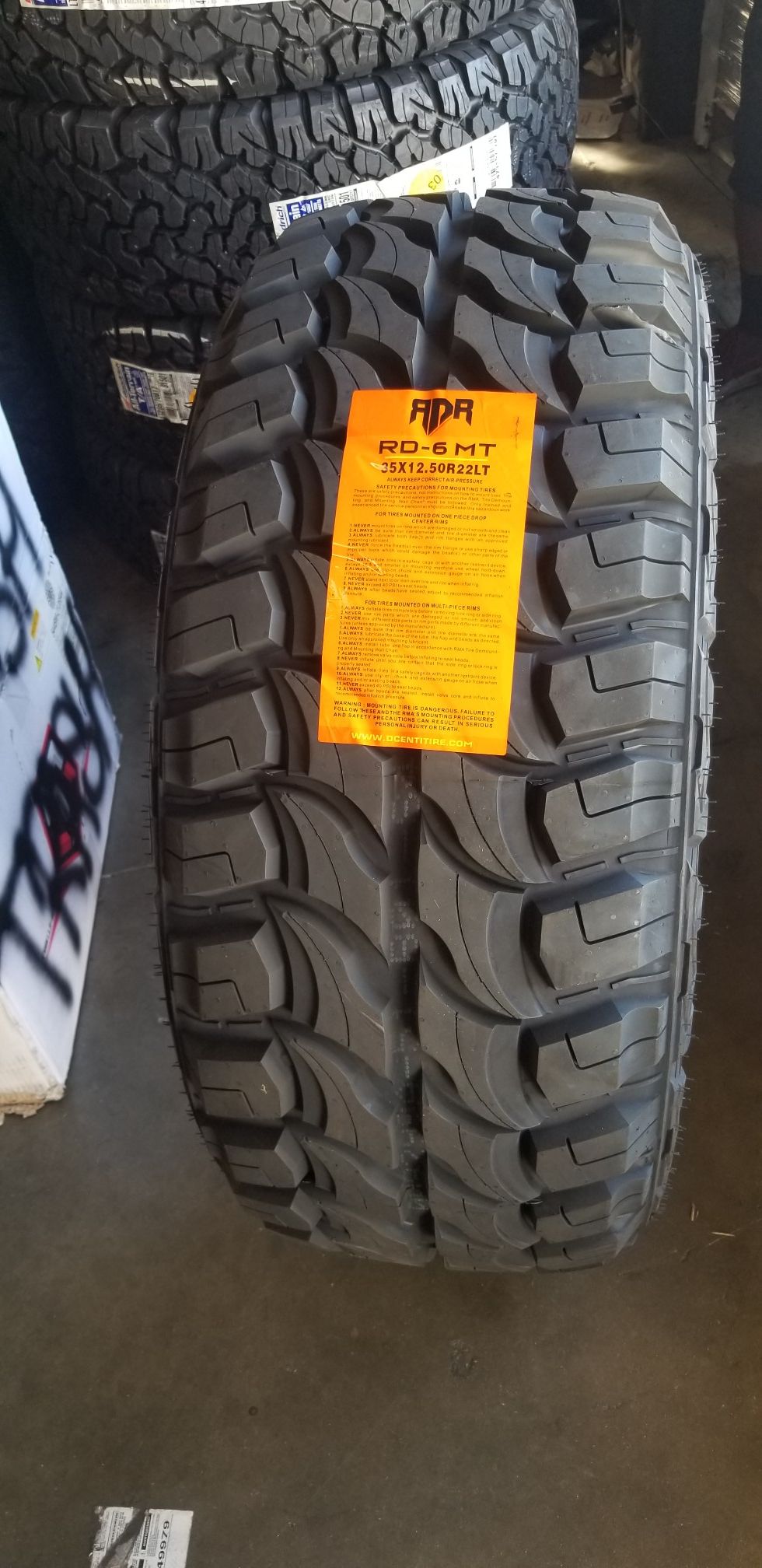 New LT 35x12.50R22 RDR MT Tires Sale 10ply (contact info removed)2 ...