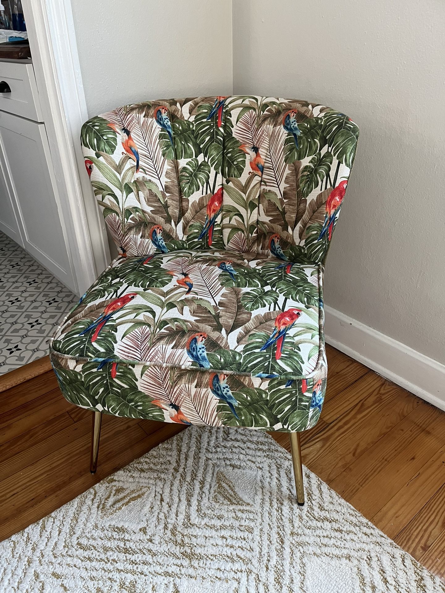Mid Mod Chair, Tropical Chair, Parrot Chair, Accent Chair for Sale in ...