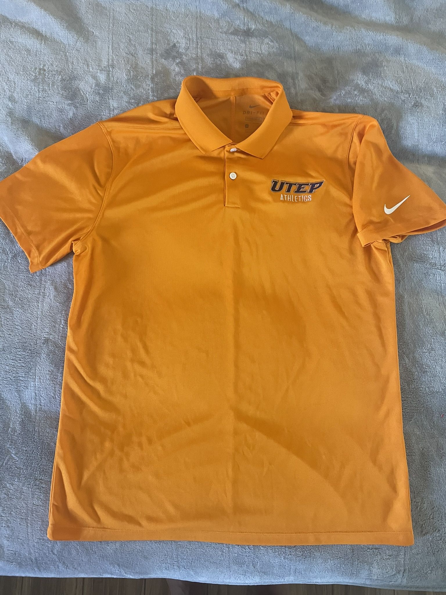 Nike Dri Fit UTEP Miners Polo Orange Mens M for Sale in El Paso, TX ...