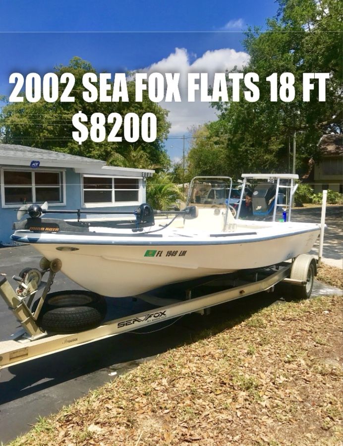 2002 SEA FOX FLATS 18 FEET THATS IN MINT CONDITION WITH A 115 HP ...