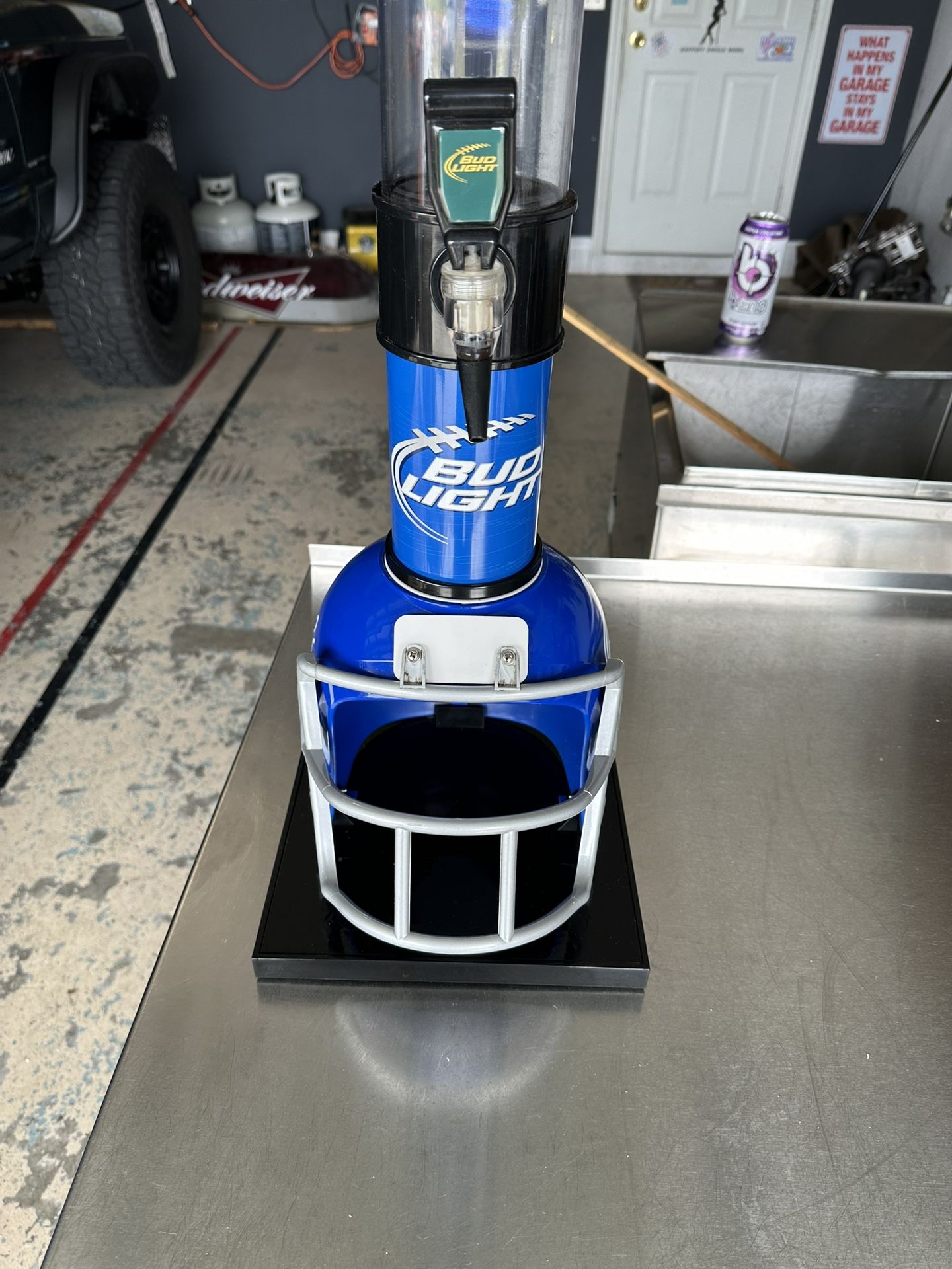 Bud Light Football Helmet Beer Tower | Shelly Lighting