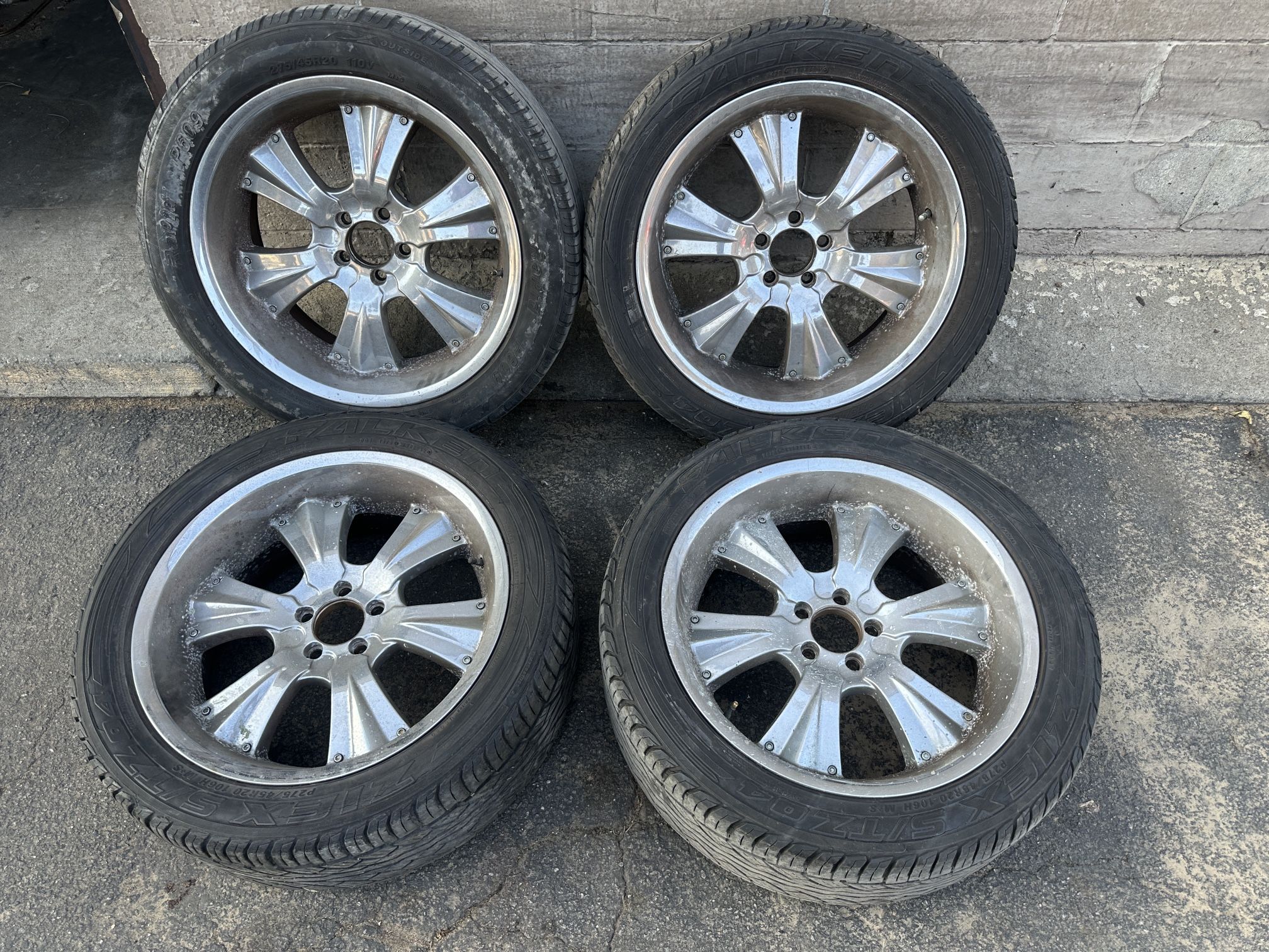 Kruz 20 inch 5 lug aluminum rims Chrysler Dodge Ford Chevy more for ...