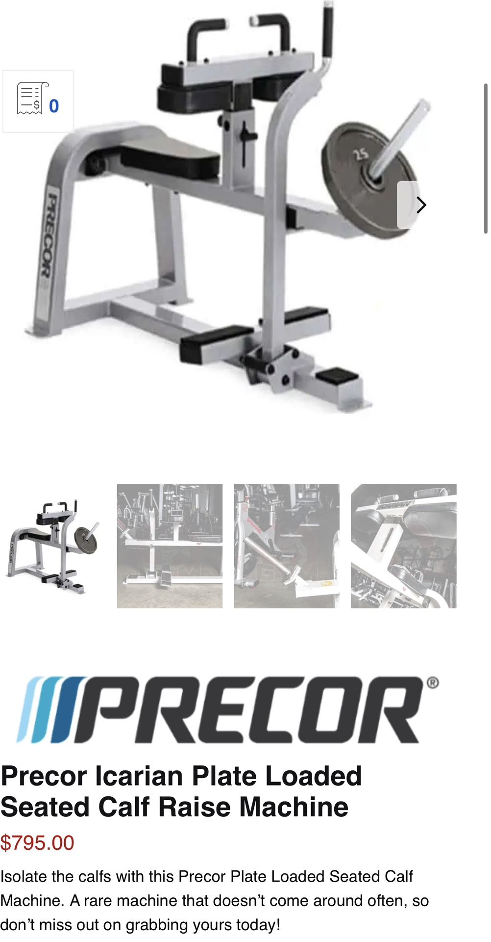 Precor Icarian Seated Calf Raise for Sale in Scottsdale, AZ - OfferUp