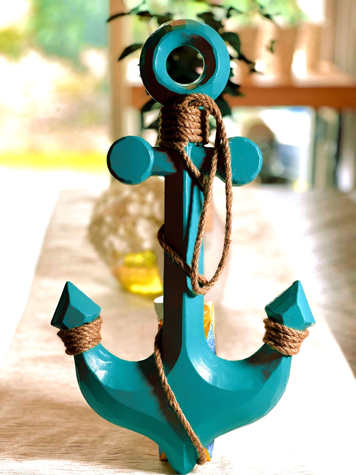 Wooden Anchor Wall Decor