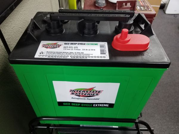 Brand New Interstate GC2 6V Deep Cycle Golf Cart Battery, RV, Marine ...