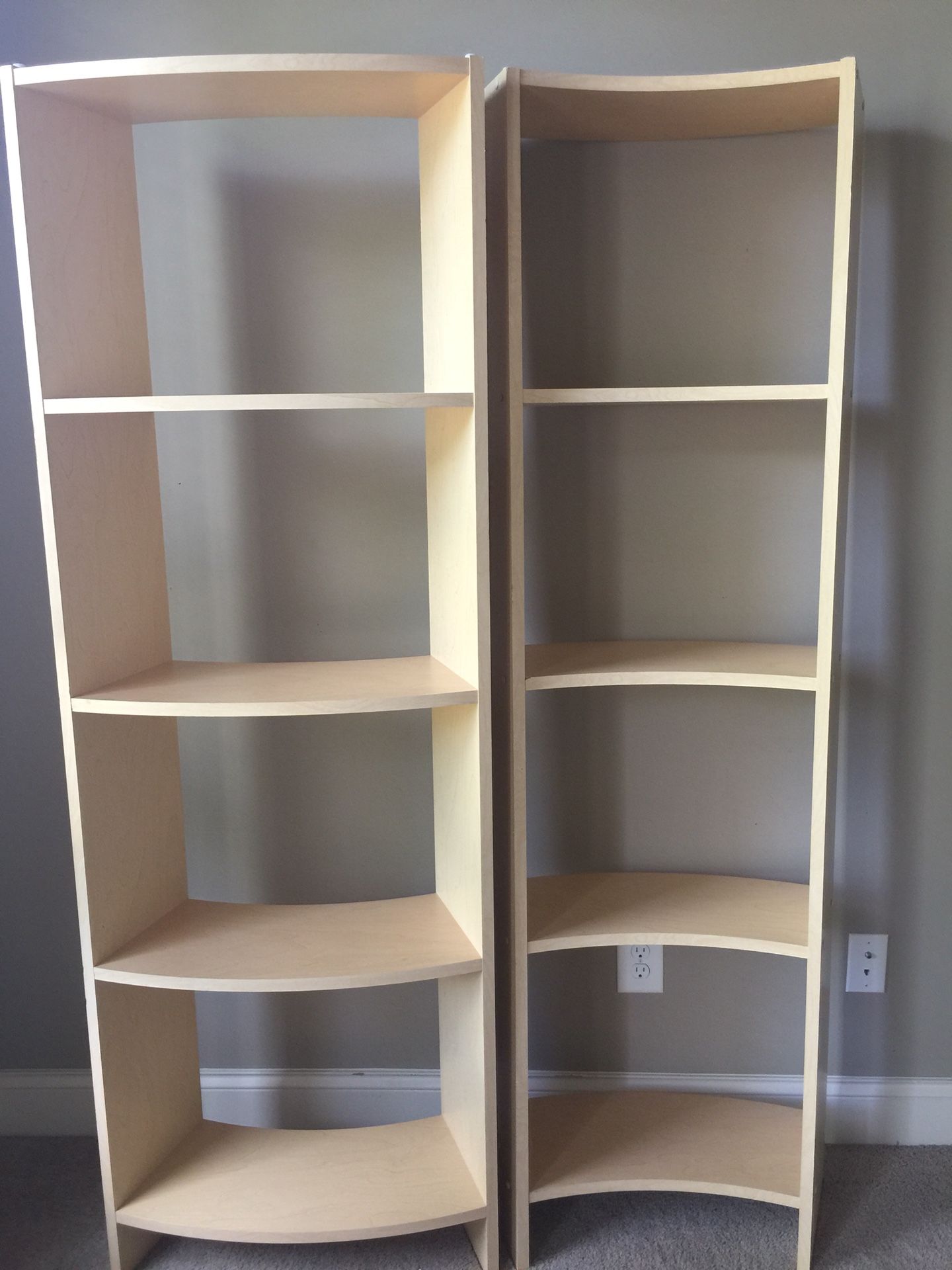 Crate and Barrel wave bookcase set for Sale in Lilburn, GA - OfferUp