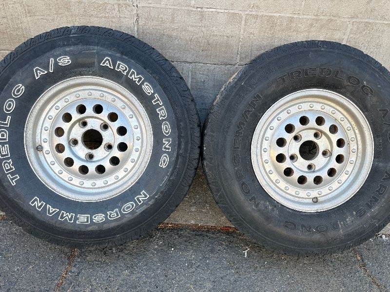 Two original Chevy s10 or blazer 4x4 aluminum 15 inch wheels 5 on 4.75 ...