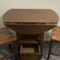 Used Adjustable Round Dining Table W/drawer $175 OBO for Sale in ...