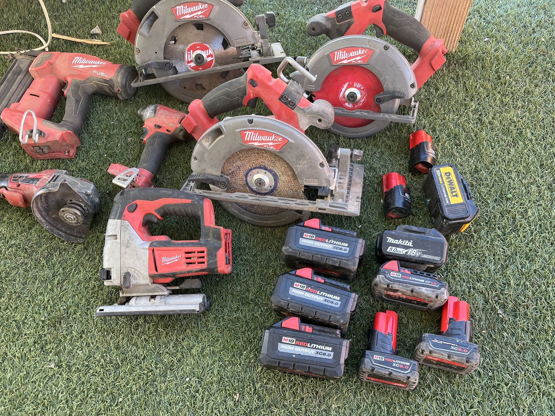Milwaukee M18 Tools And Batteries (for Parts ) Some Tools And Batteries ...