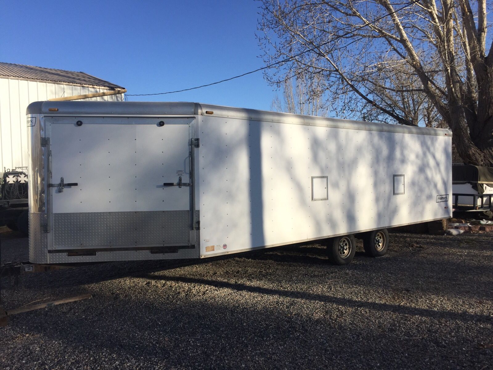 2004 hallmark 27 ft v nose enclosed trailer for Sale in Modesto, CA ...