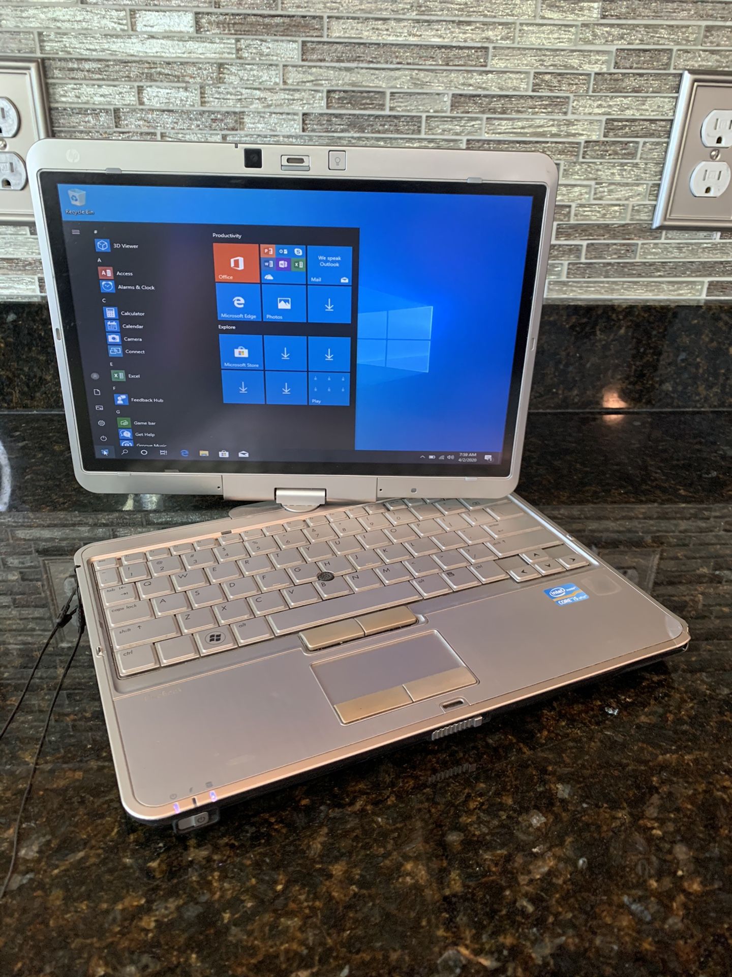 12" HP EliteBook 2760p Laptop Touch Screen Tablet PC With i5 processor ...