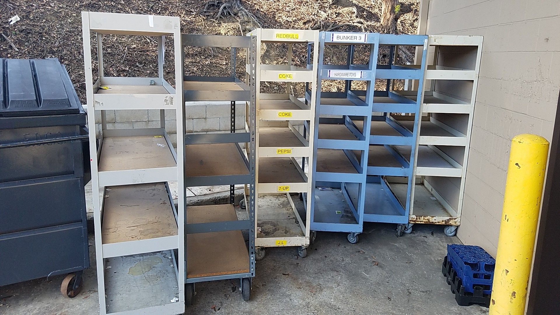 Warehouse carts stock, retail, inventory equipment or maintenance 7' x ...