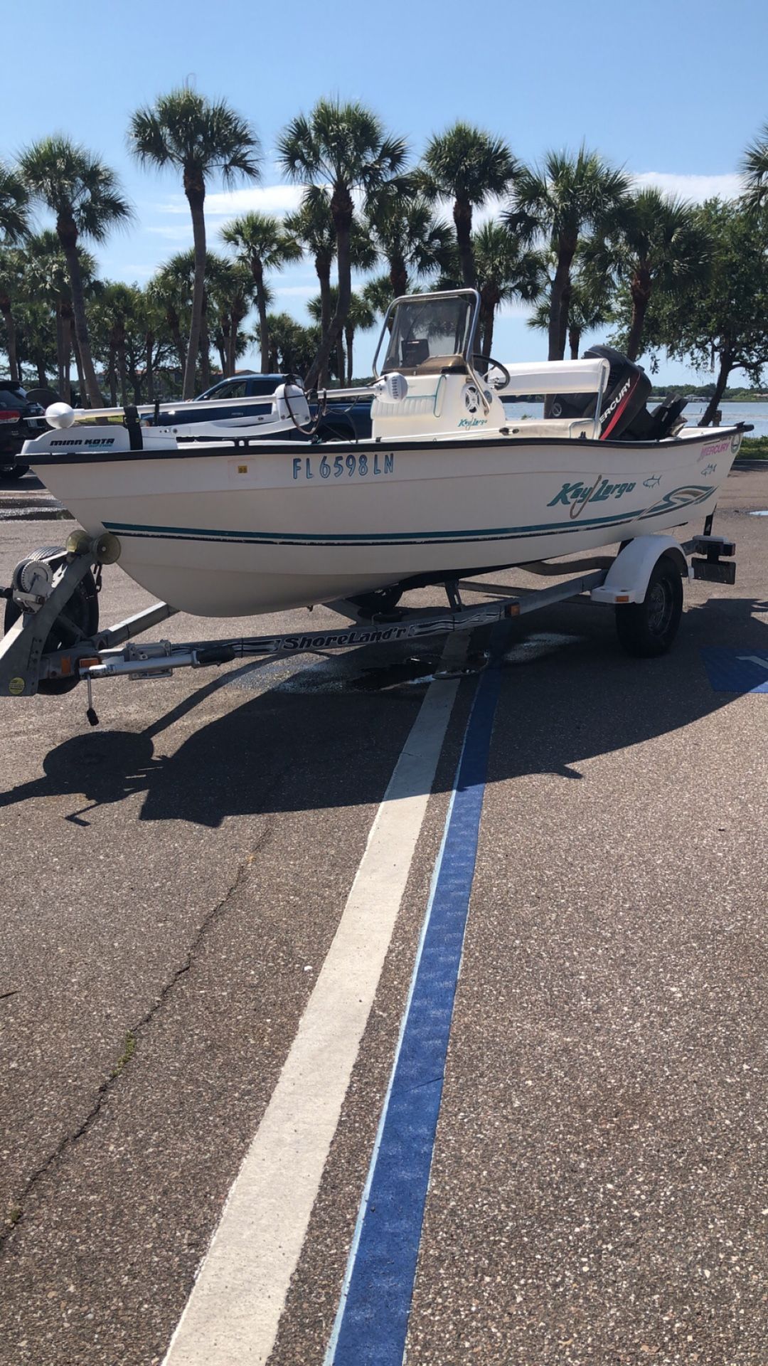 2001 Key largo 75hp 16.5 feet long with trailer for Sale in N REDNGTN ...