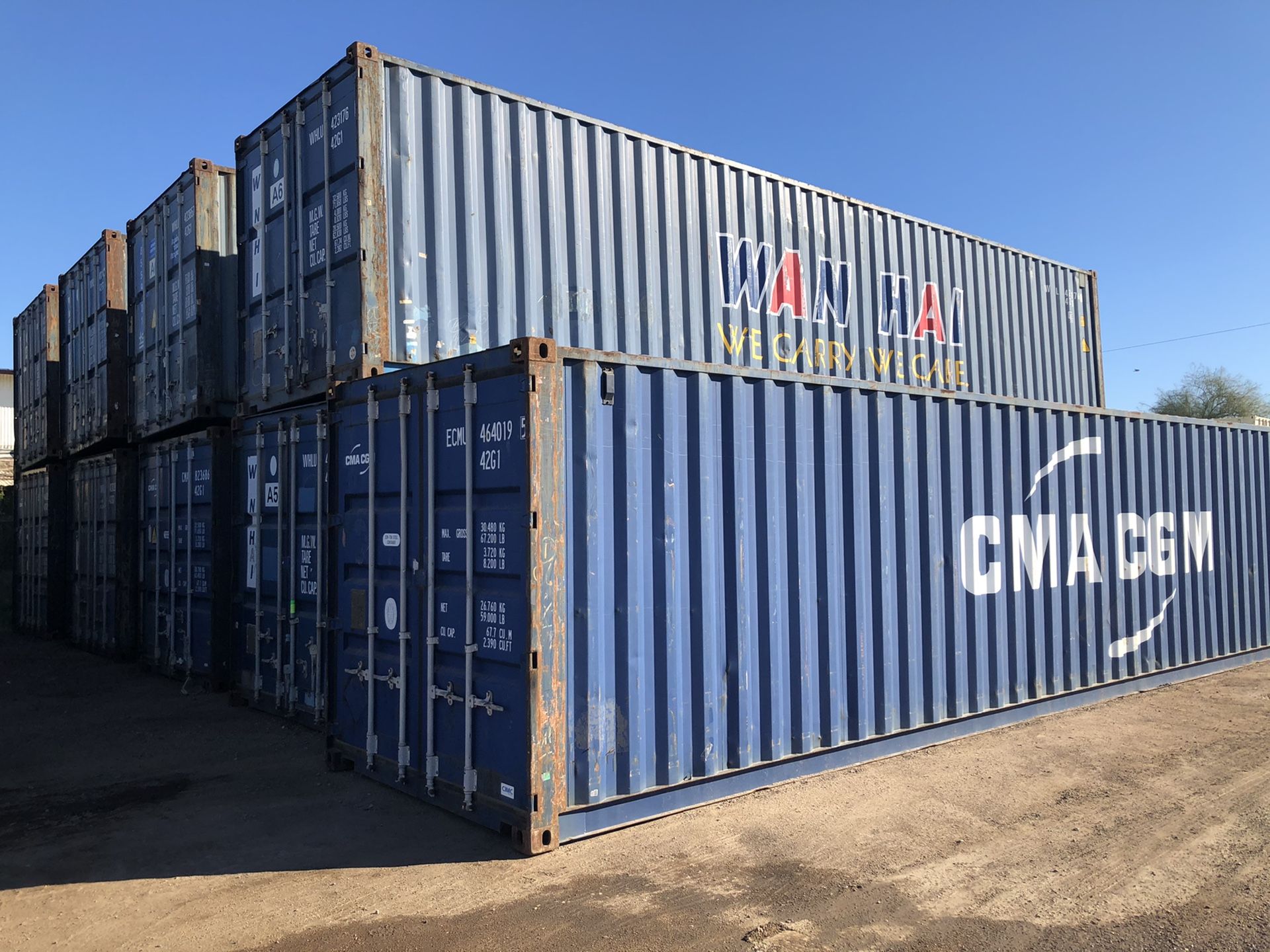 LOCAL 8x40 HIGH CUBE 9’6” extra tall shipping cargo container connex ...