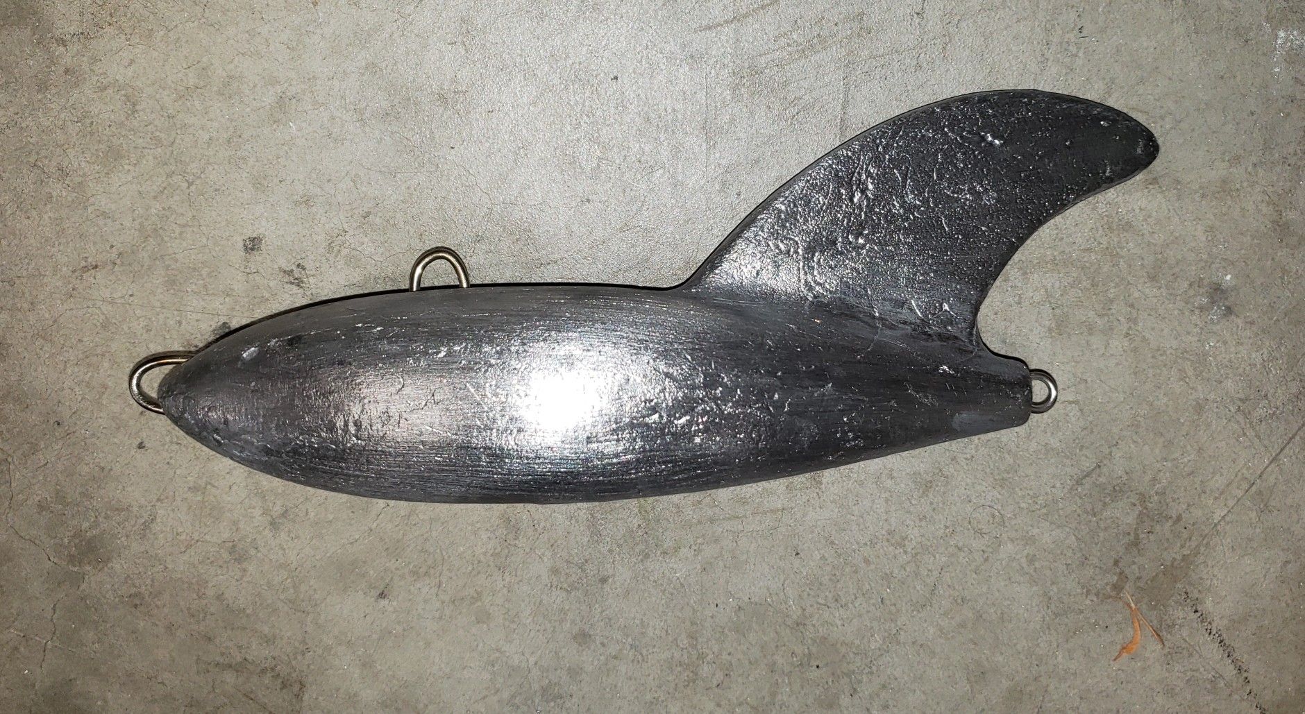 7.5-lb, 4lb. and 2.5 lb. finned torpedo-style downrigger weight w ...