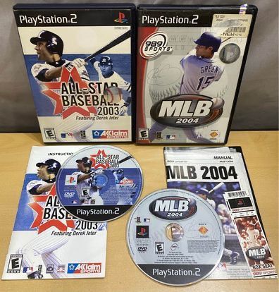 Lot PS2 Sony PlayStation 2 All-Star Baseball 2003 & MLB 2004 Video Games for Sale in Palos Hills ...
