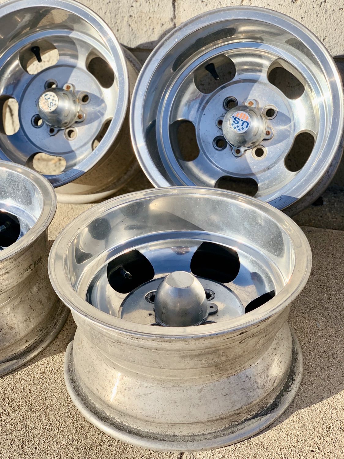 13”X7” And 13”X8” US Indy mag Racing Aluminum Vintage Rims 4 Lug for ...