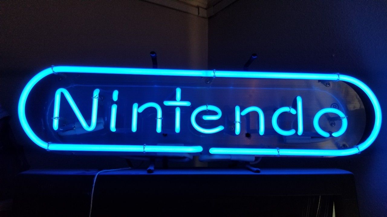 100% OFFICIAL NINTENDO NEON SIGN NESM04RB, dealer-only retail sign for ...