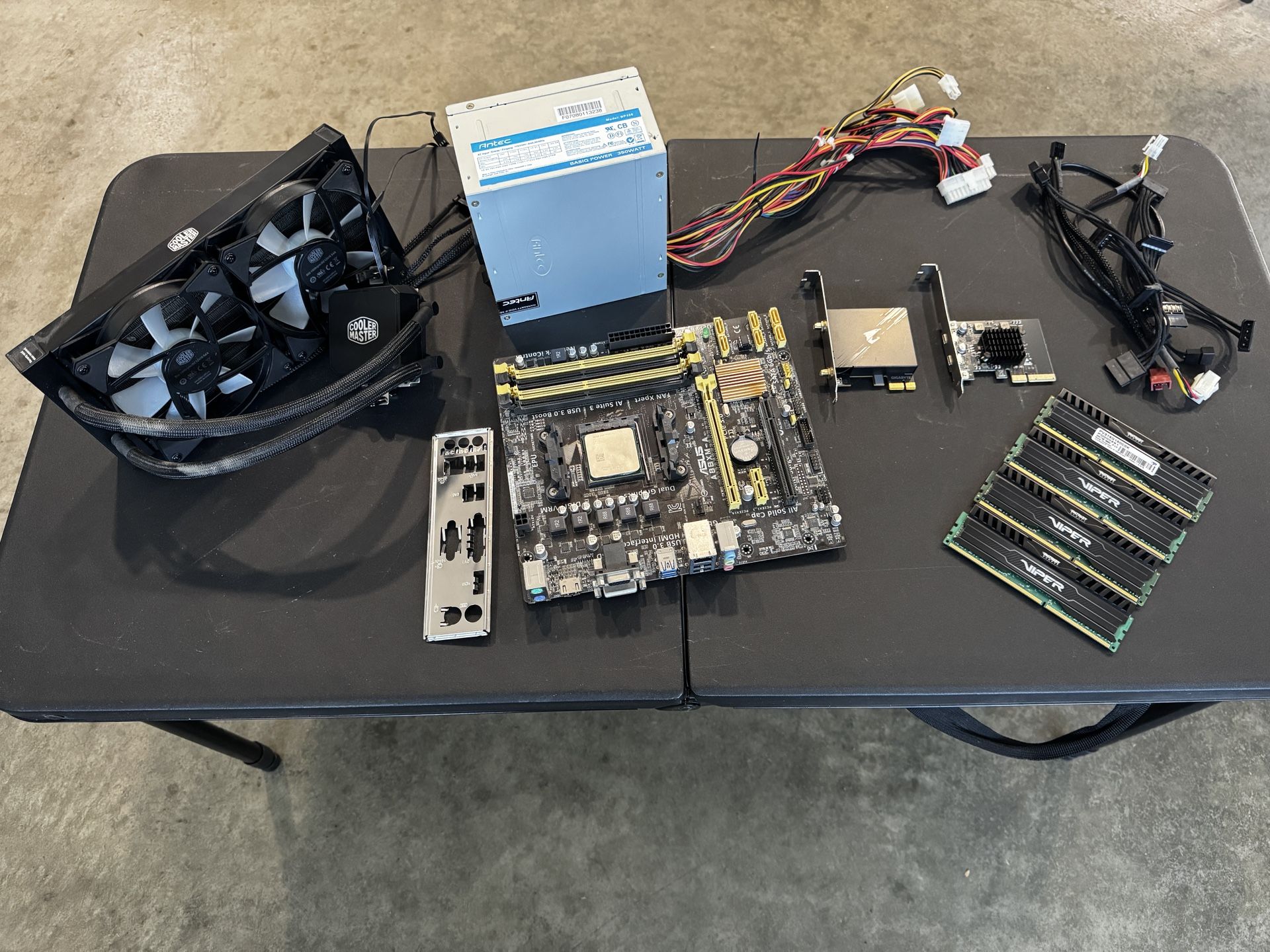 PC Parts - AMD CPU, ASUS mobo, DDR3 Memory, Liquid cooling, WiFi, Etc ...