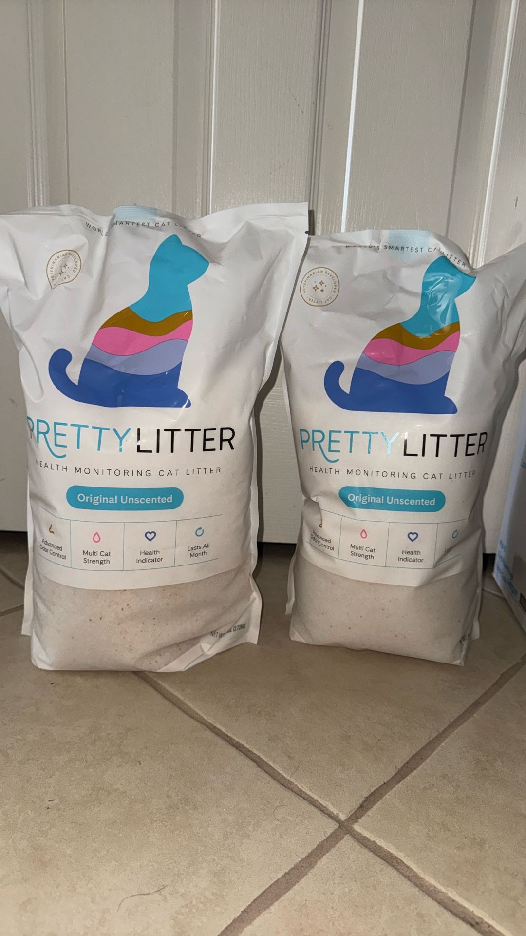 Two 8lb Bags of Unscented Pretty Litter Retails For $27.50 Per Bag for ...