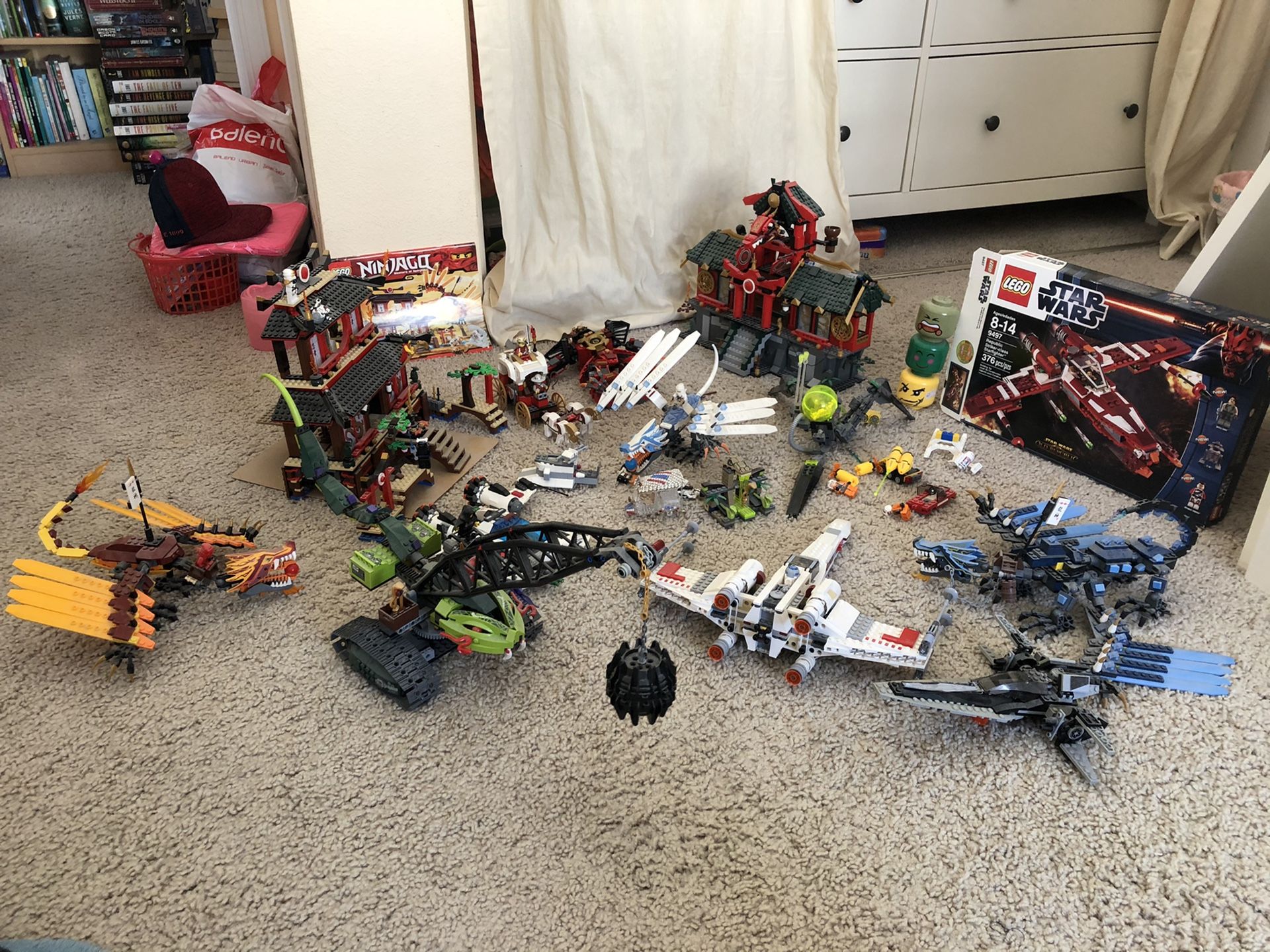 Huge collection of Ninjago, Star Wars, and Space force legos for Sale ...