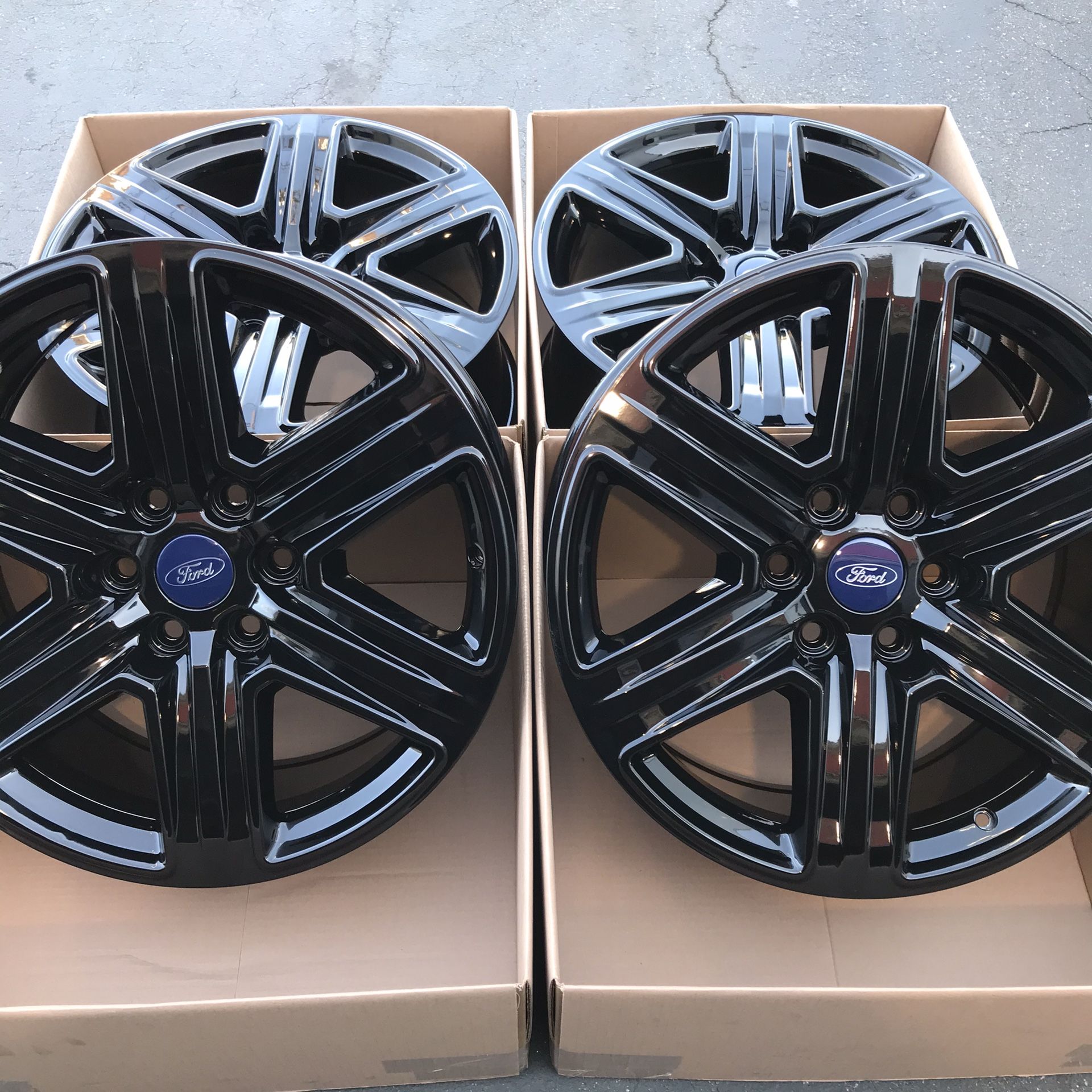 New 20” Oem Ford F-150 Factory Wheels 20 Inch Gloss Black Rims Ford ...