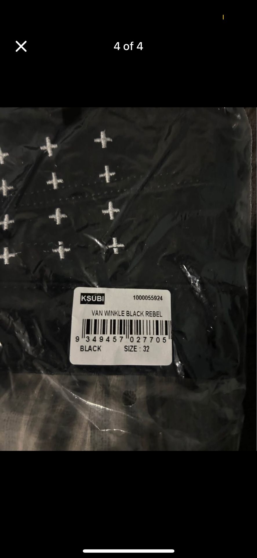 Ksubi van winkle black rebel size 32 skinny for Sale in Bolingbrook, IL ...