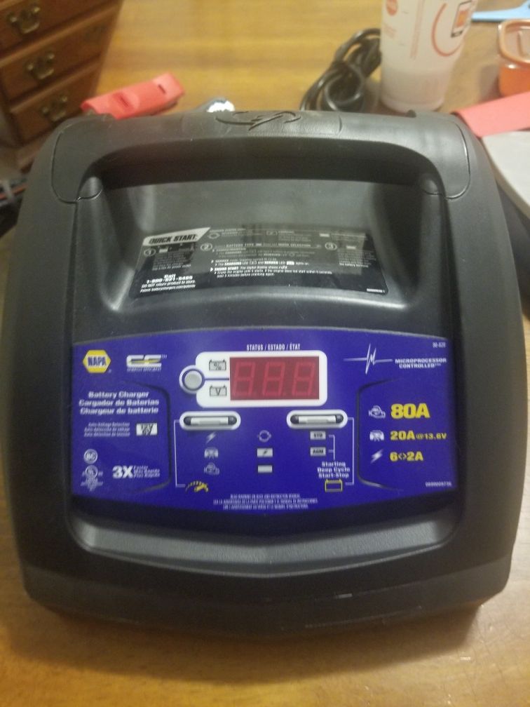 NEW NAPA 90-620 COMPUTER CONTROLL AUTOMATIC BATTERY CHARGER 6/12V 80/20 ...