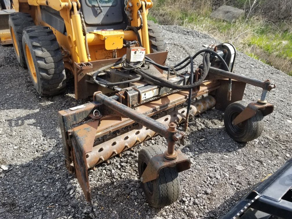 Harley Rake Skid Steer Power Box Rake 72 Hydraulic Angle Wright Stander ...