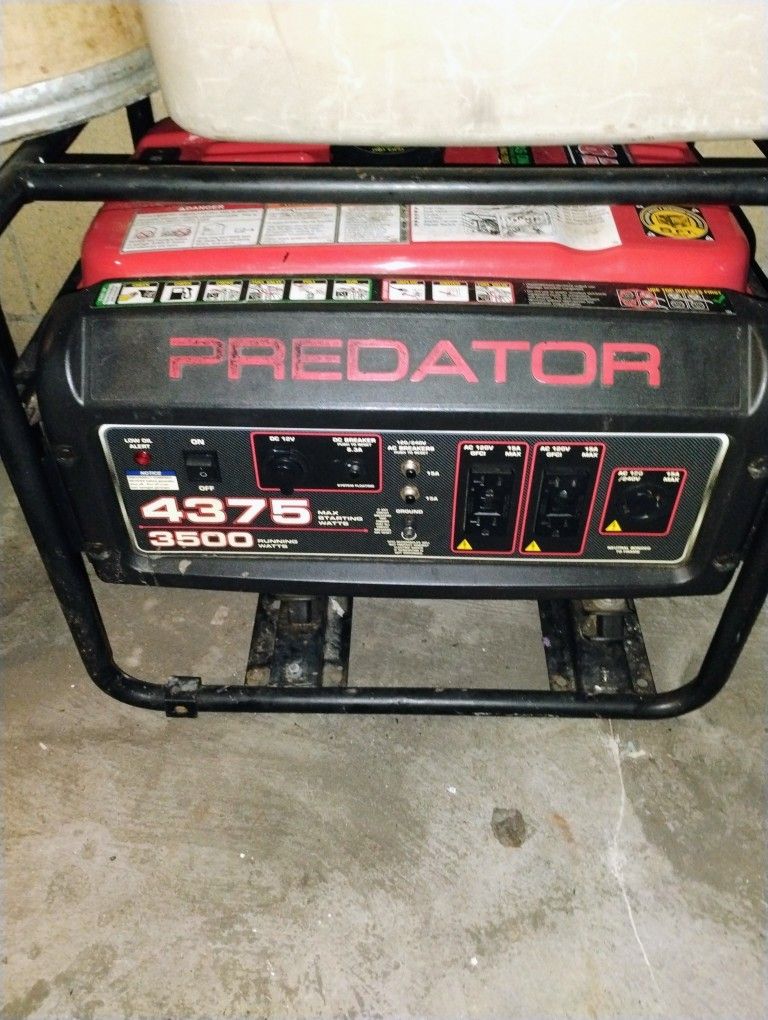 GENERATOR - PREDATOR 4375 WATT-GAS POWERED for Sale in Bell Gardens, CA ...