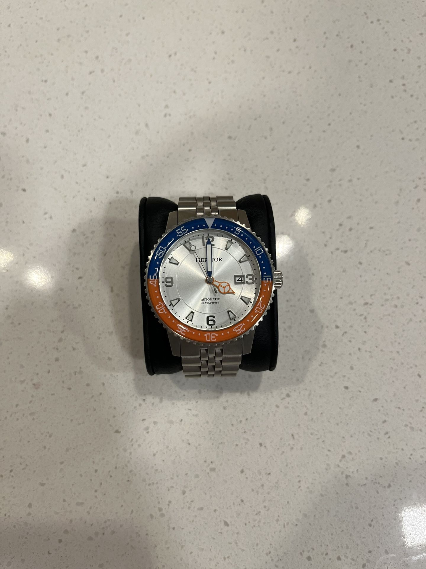 NM+ Heritor Dominic Automatic Men’s Watch Blue & Orange/Silver for Sale ...